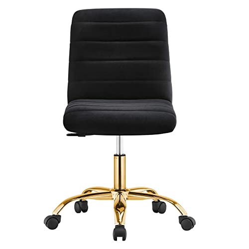 Modway Ripple Home Office Desks and Chairs, Gold Black