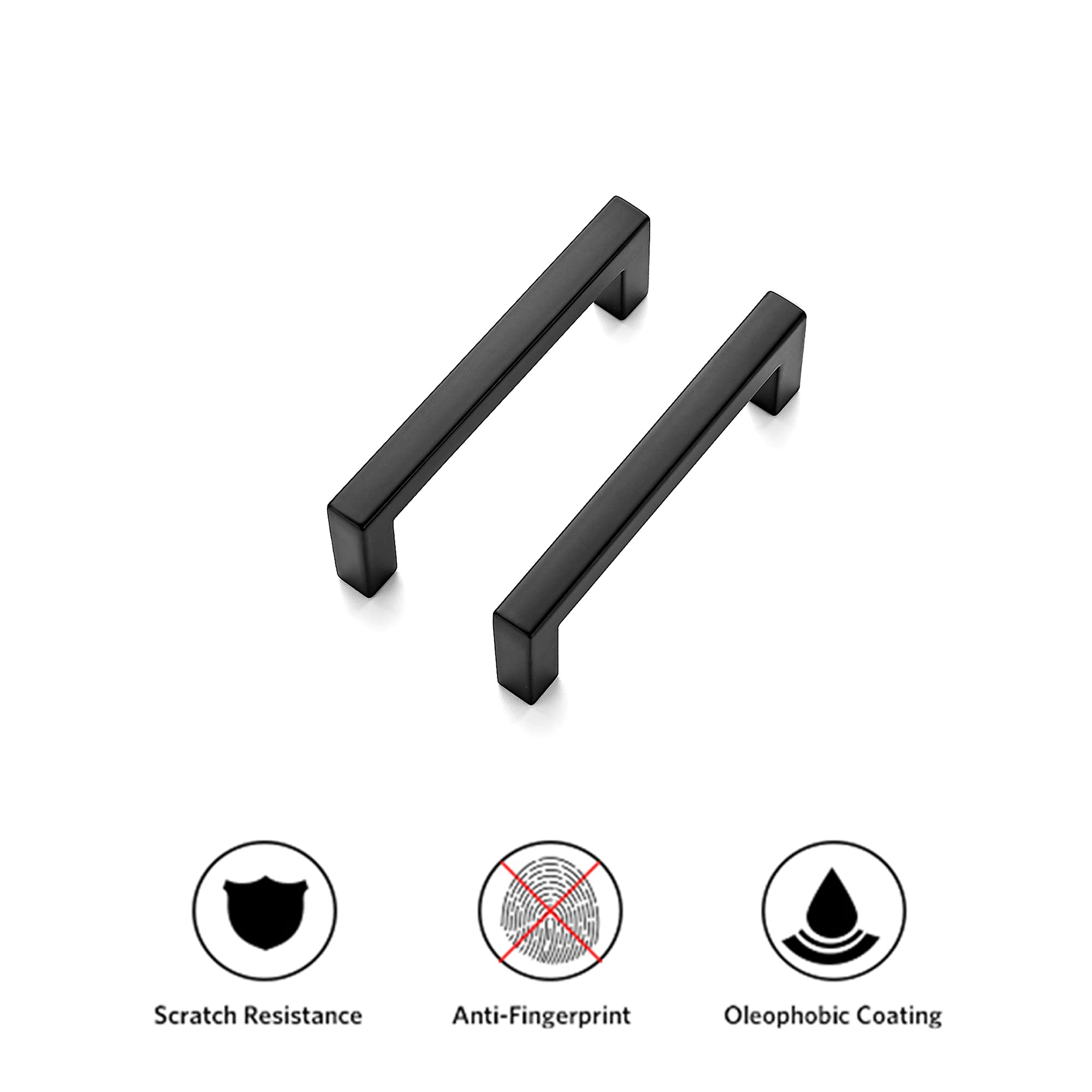Ravinte 30 Pack Solid 3 Inch Center to Center Slim Square Bar Drawer Handles Kitchen Cabinet Handles Black Drawer Pulls Kitchen Cabinet Hardware Kitchen Handles Matte Black Cabinet Pulls