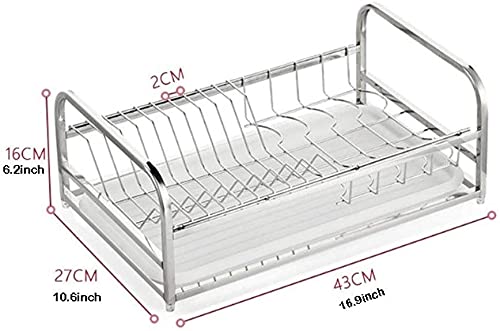 Plate Rack Draining Dish Rack Stainless Steel Single-layer Dish Rack Movable Kitchen Utensils Drain Dish Rack Drain Rack Dish Rack Pan Plate Holder