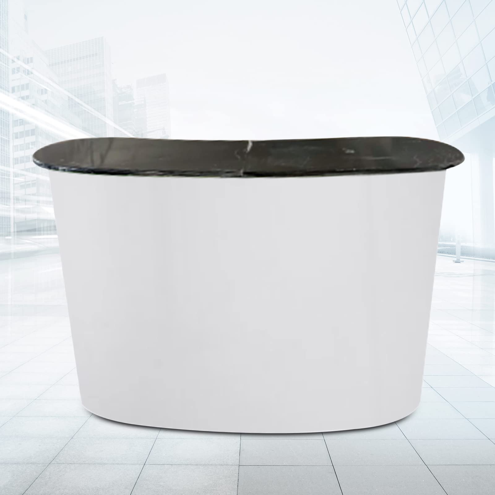 Show Salon Reception Desk Custom Pop Up Display Counter Table Stand Mall Shop Exhibition Trade Area Desk Tabletop for Salon Lobby Store Exhibition Counter Stand