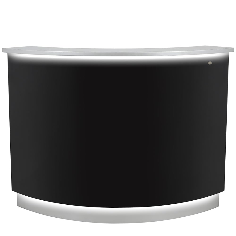 LED Illuminated Curved Reception Desk Reception Area Counter Janus Round