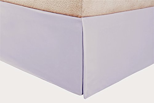 Ethereal Bedding 400-TC Sateen 1-PC Luxury Split Corner Tailered Bed Skirt King/Eastern King Solid Light Blue 22'' Inches Drop Length 100% Egyptian Cotton