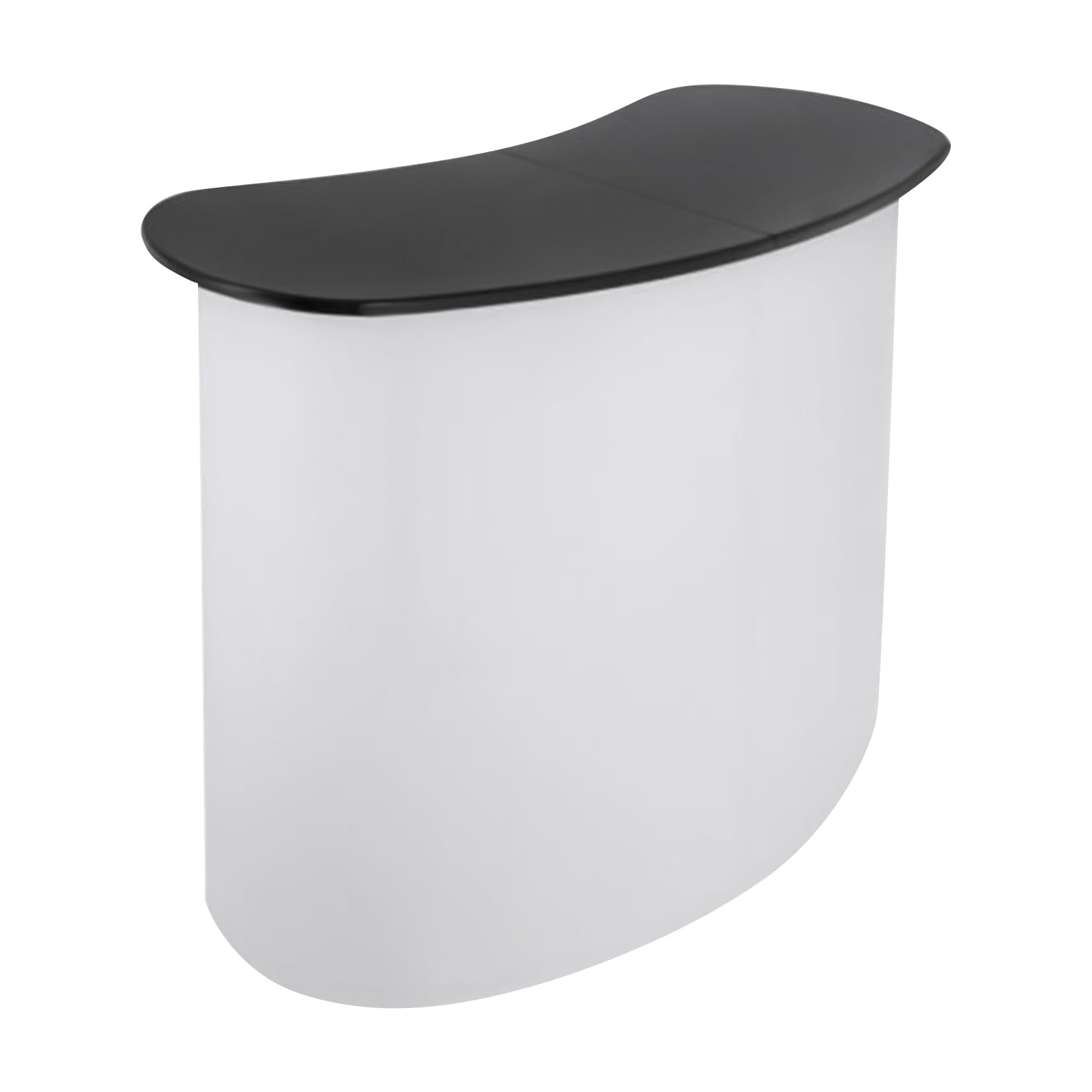 LUOSHALIYA Black Countertop Pull-Net Promotion Table, Portable Trade Show Counter Easy to Carry, Shop Exhibition Counter Stand for Hotels, Shops, Shopping Malls