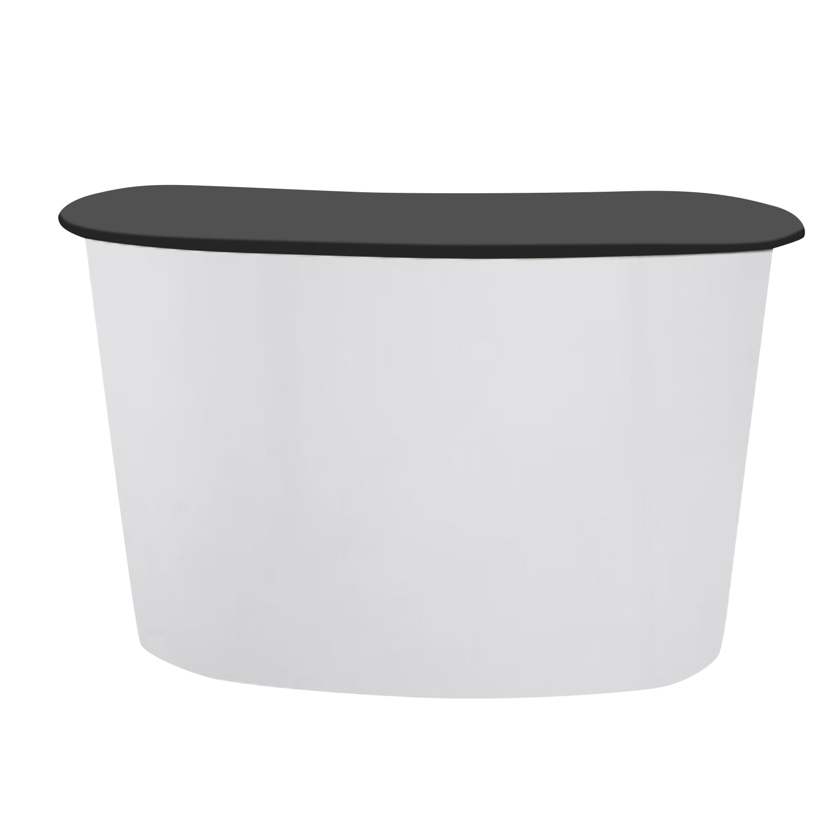 LUOSHALIYA Black Countertop Pull-Net Promotion Table, Portable Trade Show Counter Easy to Carry, Shop Exhibition Counter Stand for Hotels, Shops, Shopping Malls