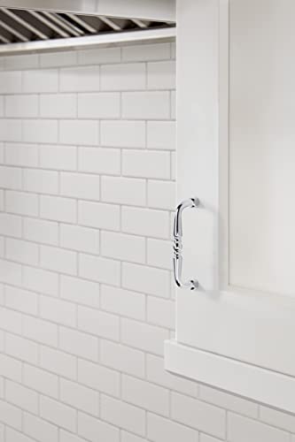 Amerock | Cabinet Pull | Polished Chrome | 3 inch (76 mm) Center to Center | Everyday Heritage | 1 Pack | Drawer Pull | Drawer Handle | Cabinet Hardware