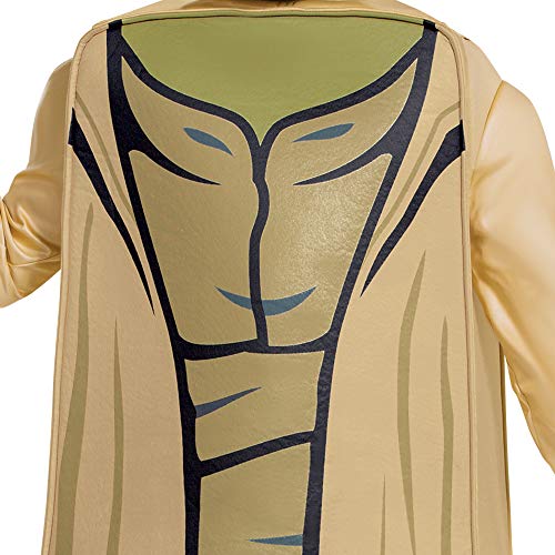 Yoda Costume for Kids, Official Deluxe LEGO Star Wars Costume with Mask and Robe, Child Size Medium (7-8)