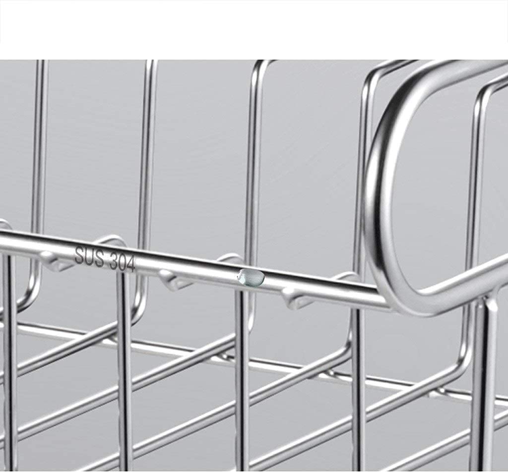 Plate Rack Draining Dish Rack 2 Tier Dish rack 304 Stainless Steel Dish Drainer Rack Holder Dish Drying Rack with Removable Draining Pan Plate Holder
