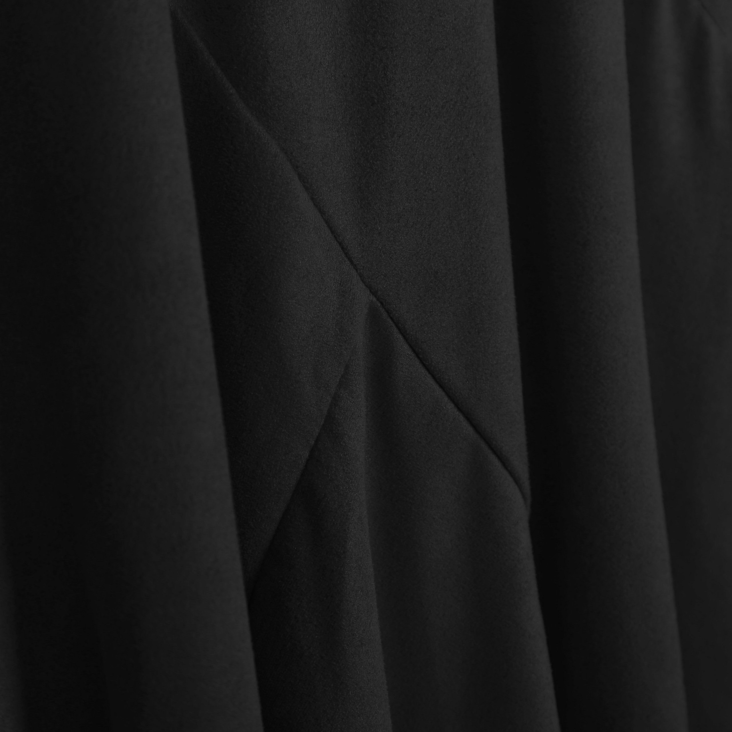 Urban CoCo Women's Vintage Elastic Waist A-Line Long Midi Skirt (2XL, Black)