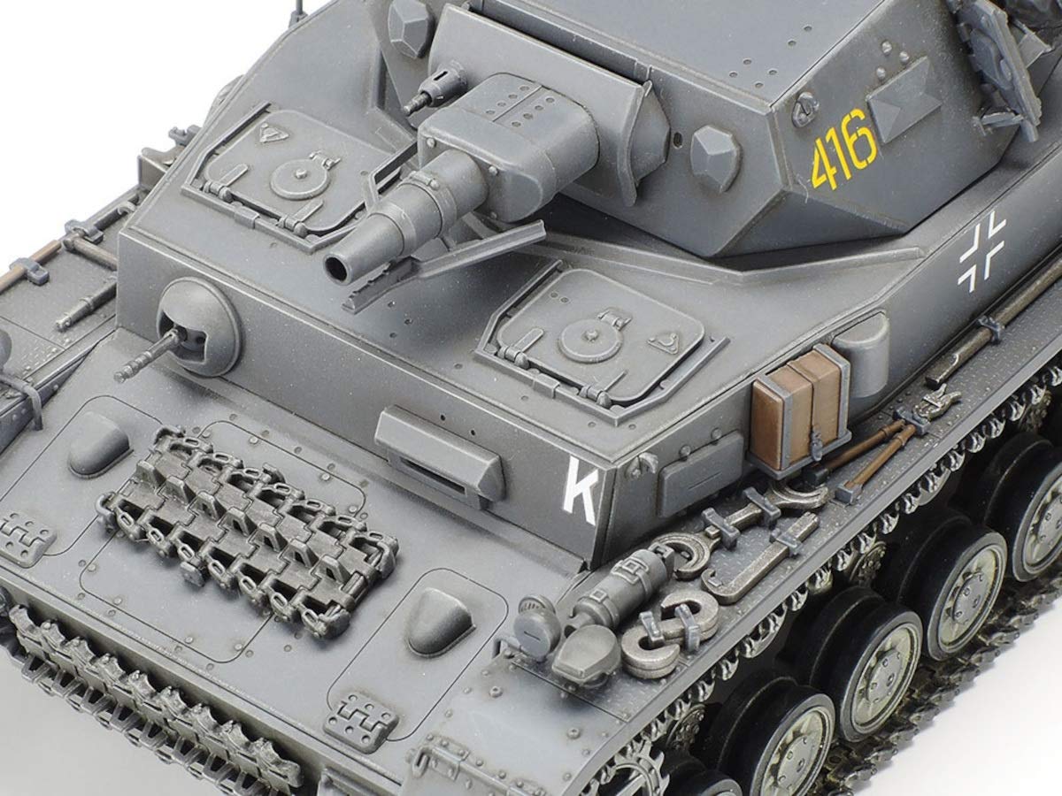 TAMIYA 35374-000 1:35 German Armoured Combat Truck IV Version F L24/75 mm, Model Kit, Plastic Construction Kit, Assembly Kit, Detailed Replica, Unpainted