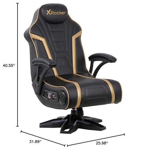 X Rocker Trident Pedestal Gaming Chair SE Pro Video Gaming Lounging Pedestal Chair Bundle
