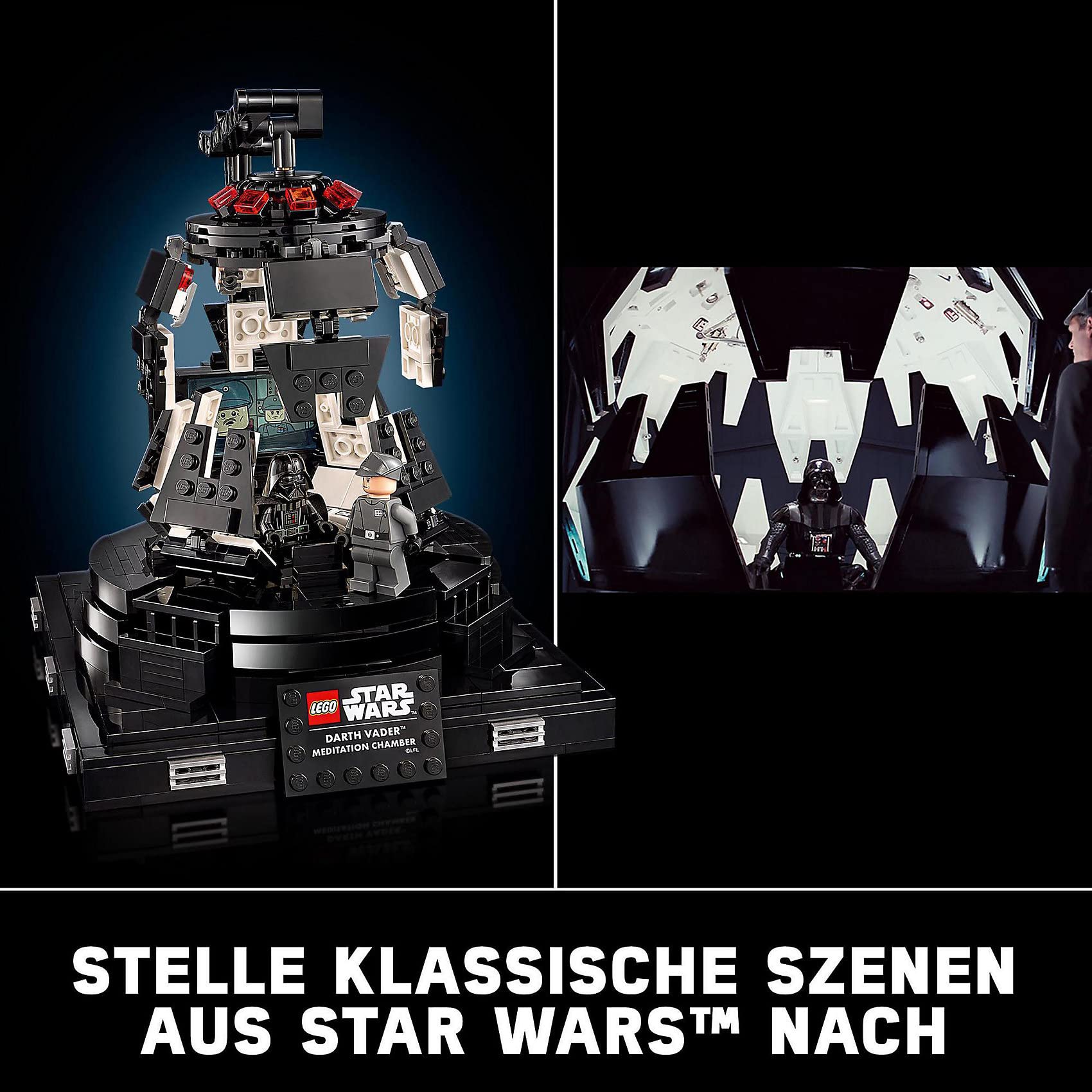 LEGO 75296 Star Wars The Meditation Room of Darth VadorTM Collectible Set, Birthday Gift for Adults