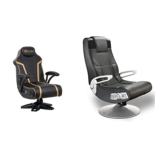 X Rocker Trident Pedestal Gaming Chair SE Pro Video Gaming Lounging Pedestal Chair Bundle
