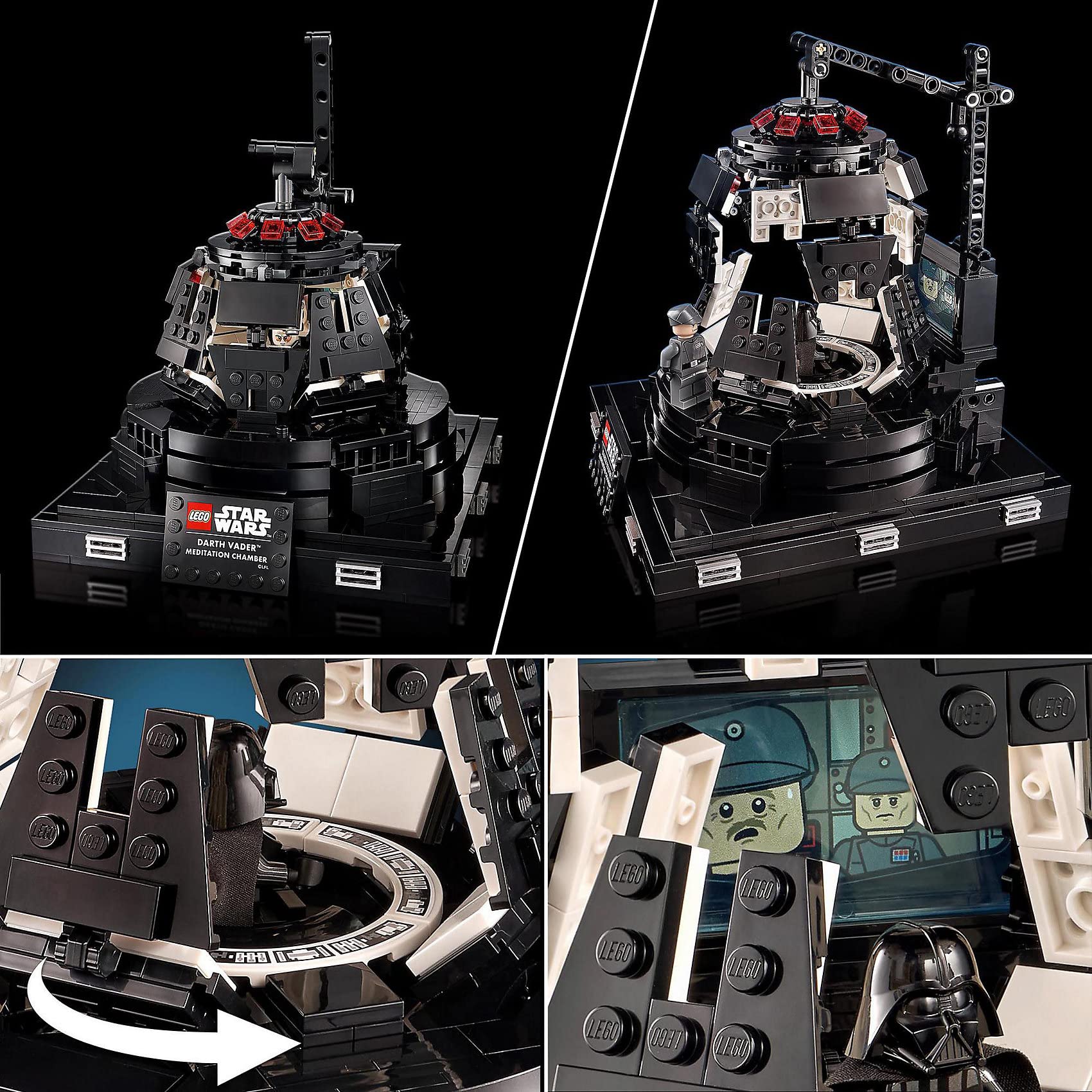 LEGO 75296 Star Wars The Meditation Room of Darth VadorTM Collectible Set, Birthday Gift for Adults