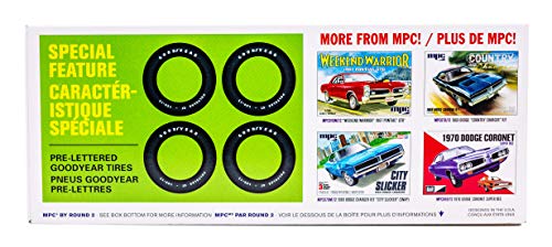 MPC 1974 Plymouth Road Runner - 1/25 Scale Model Car Kit - Buildable Vintage Vehicles for Kids and Adults