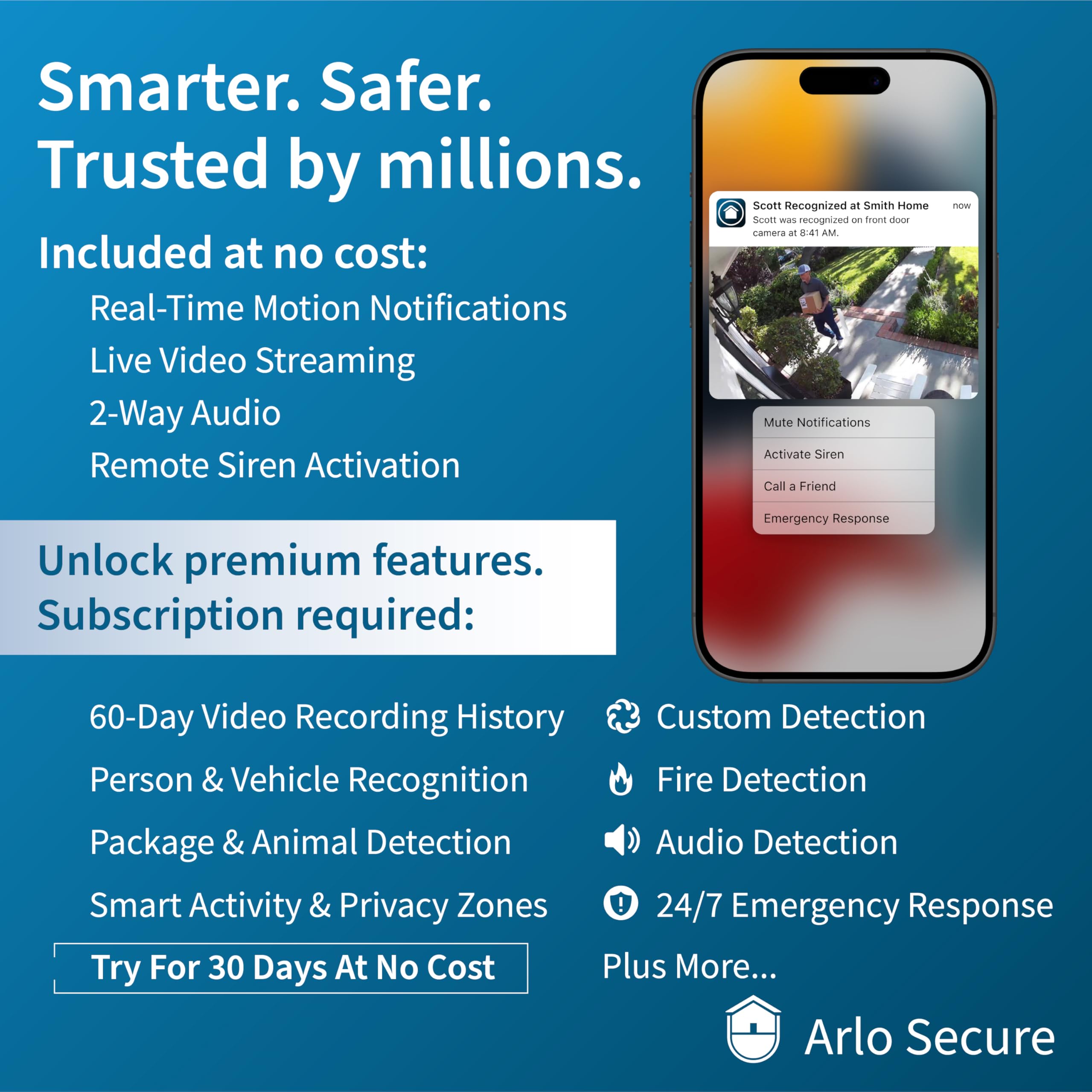 Arlo Essential Security Camera 2K | Indoor - Outdoor | 2nd Gen | Wireless with Spotlight, 2-Way Audio, Color Night Vision, Live Stream, Motion Activation, Real Time Notifications - White, 2 Camera