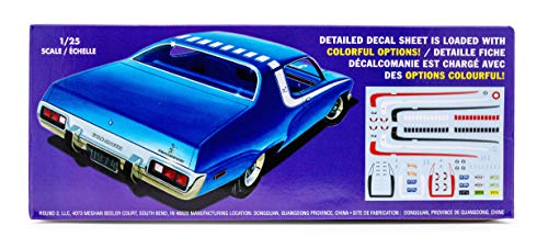 MPC 1974 Plymouth Road Runner - 1/25 Scale Model Car Kit - Buildable Vintage Vehicles for Kids and Adults