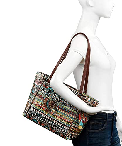 Sakroots womens Women's Metro tote, Sweet Red Spirit Desert