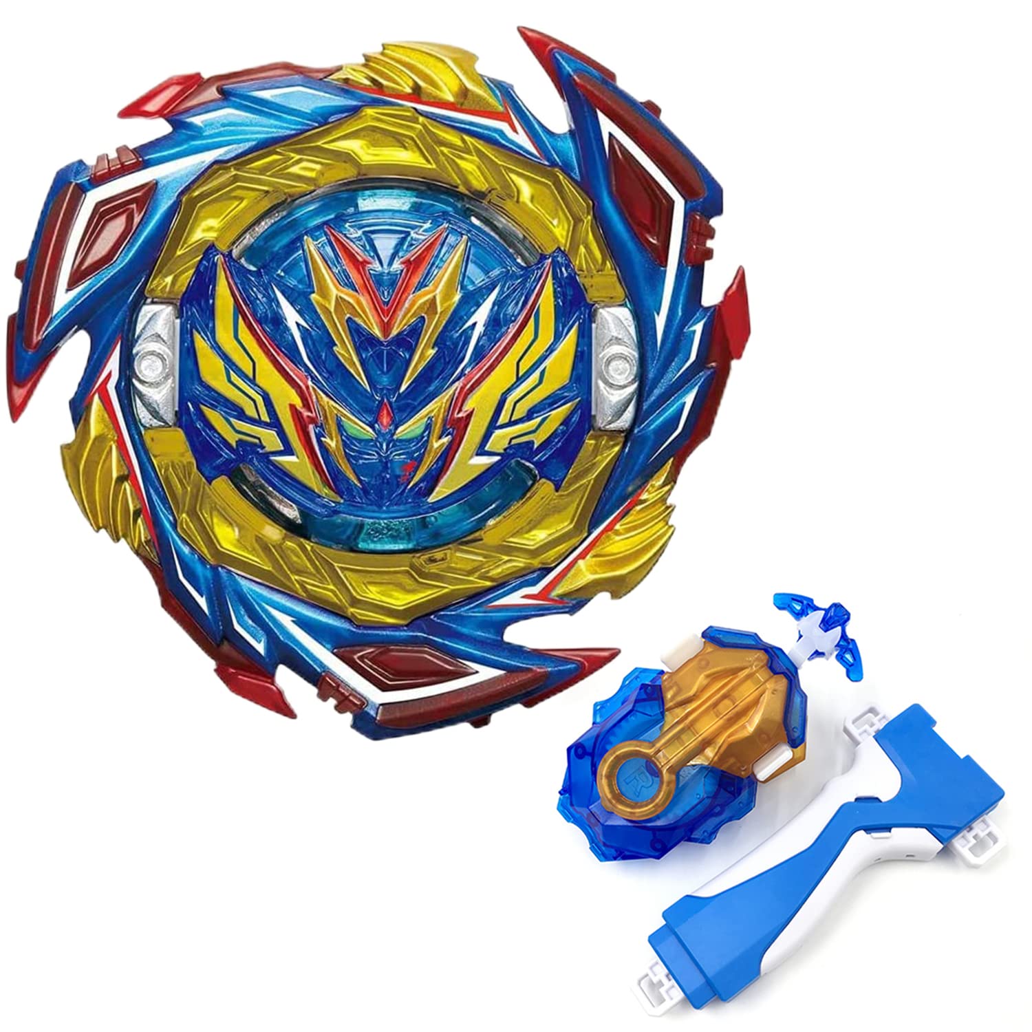 Desamvap Bey Battling Tops Burst Dynamite B-187 Savior Valkyrie.Sh-7 with Bey Launcher Grip Right Spin DB Layer System Gyro Toys Set for Kids Children Boys