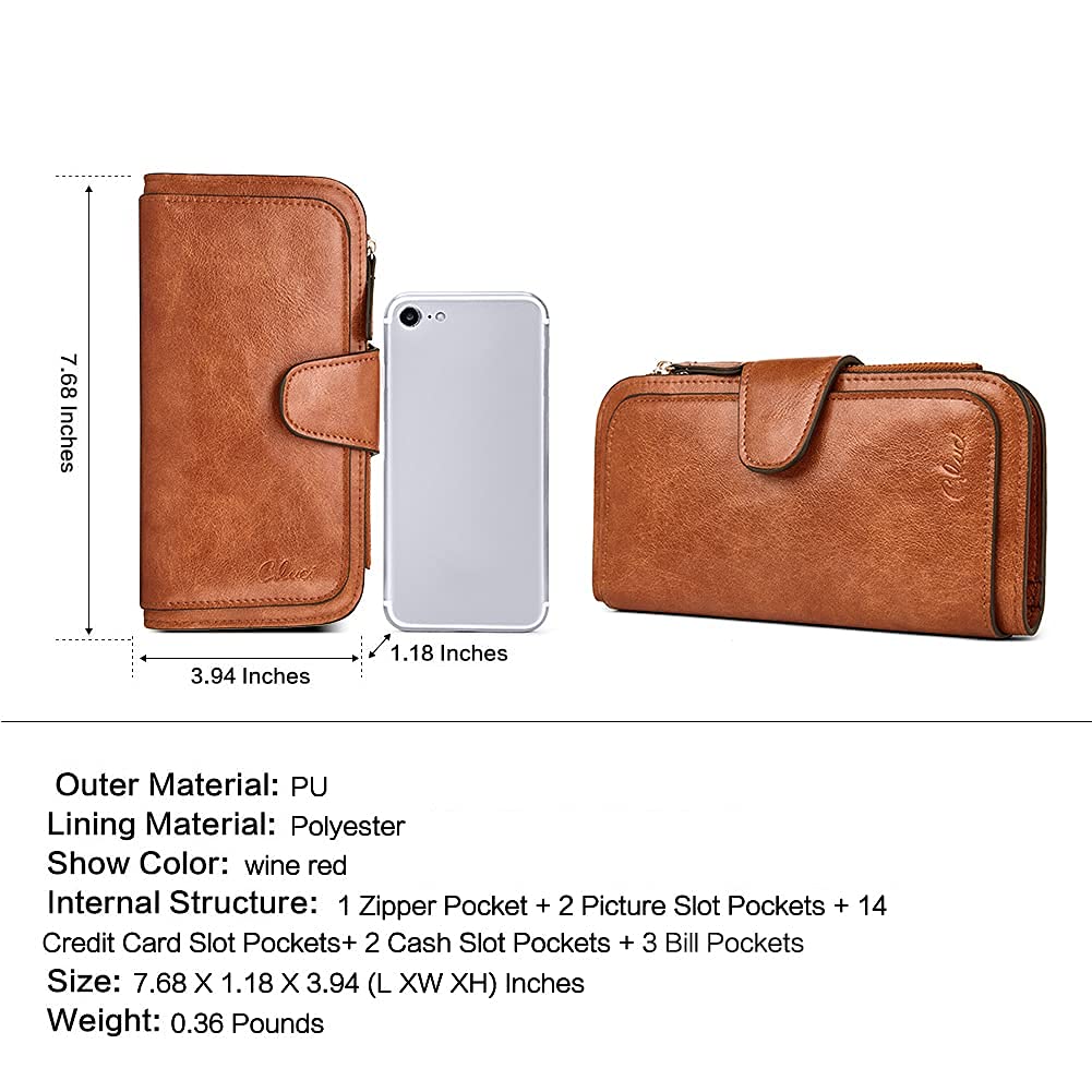 CLUCI Women Wallet Bundles with Cute Backpack