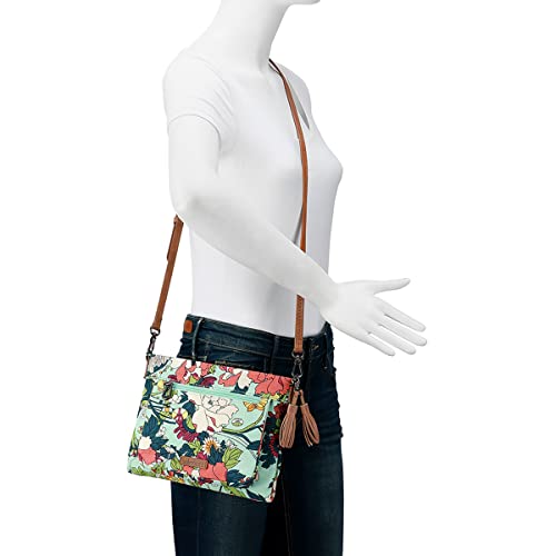 Sakroots Camden Small Crossbody Bag (Taupe One World)