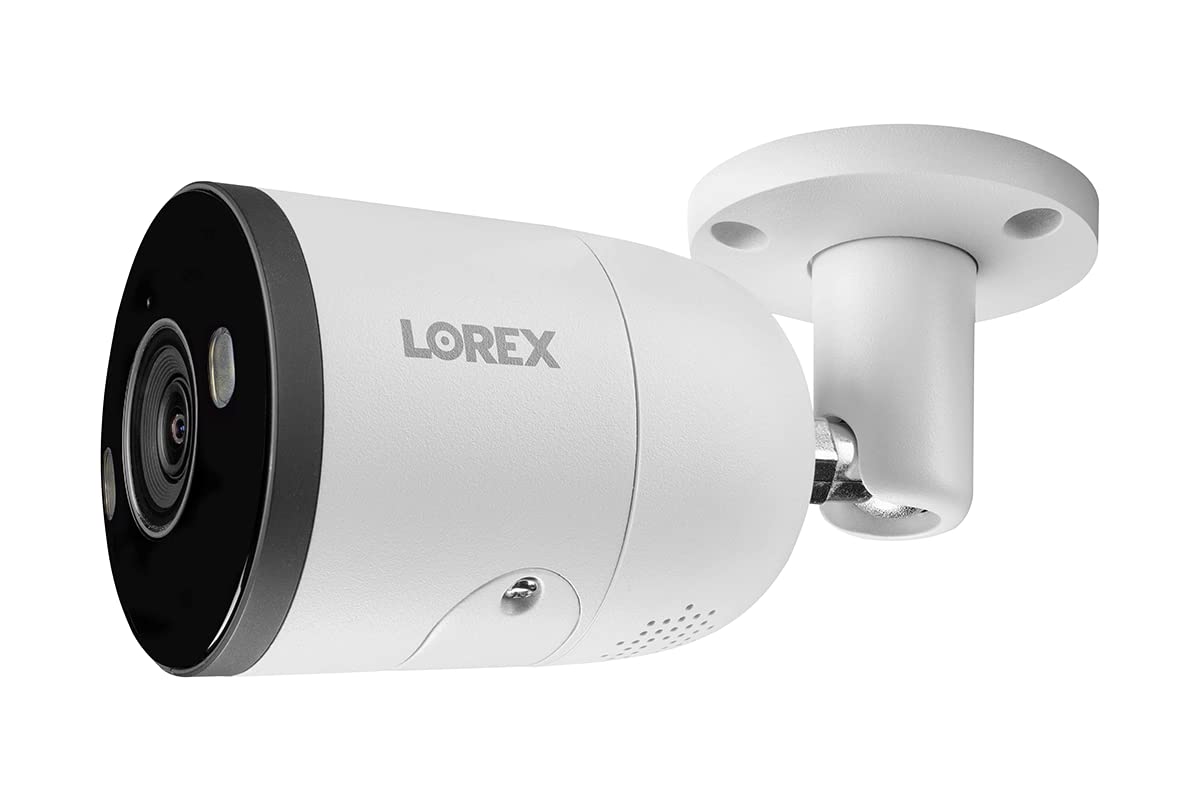 Lorex 4K IP Ultra HD Wired Bullet Security Camera with Smart Deterrence and Smart Motion Detection for Indoor and Outdoor Use (Renewed)