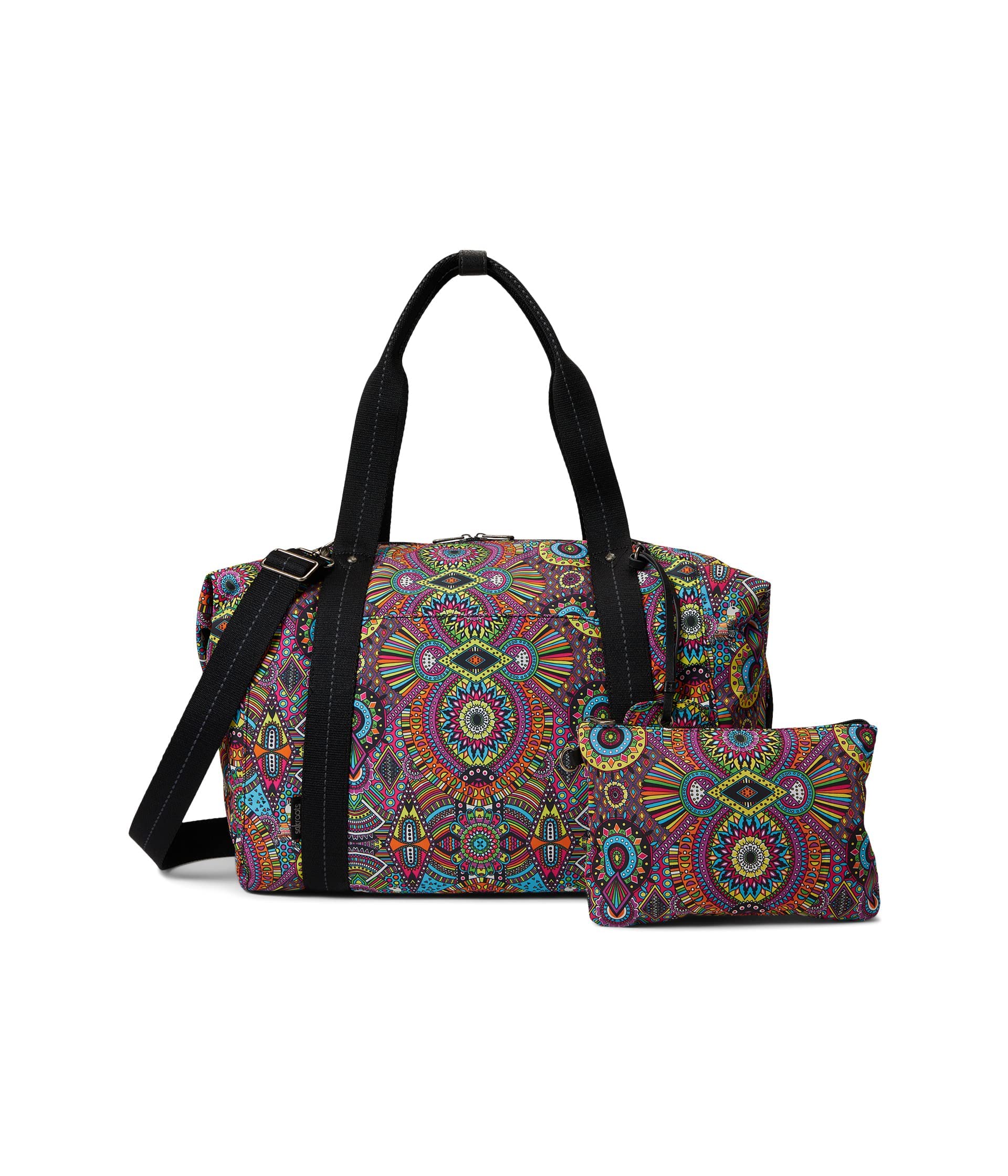 Sakroots On The Go Weekender in Eco-Twill, Rainbow Wanderlust