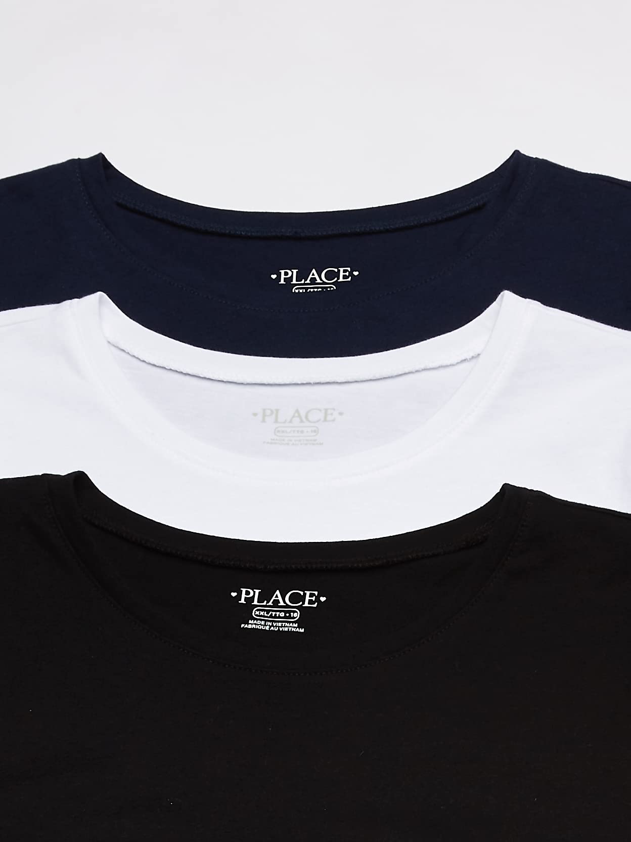 The Children's Place,Girls Basic Layering Tee 3-Pack,Multi CLR,M (7/8)