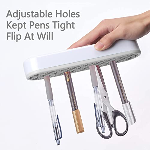 Unaone Silicone Makeup Brush Holder, Multipurpose Beauty Tool Organizer Make up Brush Storage Stand for Painting Pen Brushes Nail Clippers Drill Pens Ruler Sewing Craft Tools (Grey)