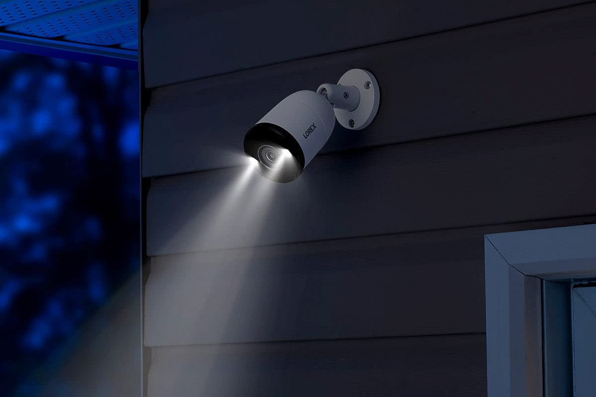 Lorex 4K IP Ultra HD Wired Bullet Security Camera with Smart Deterrence and Smart Motion Detection for Indoor and Outdoor Use (Renewed)