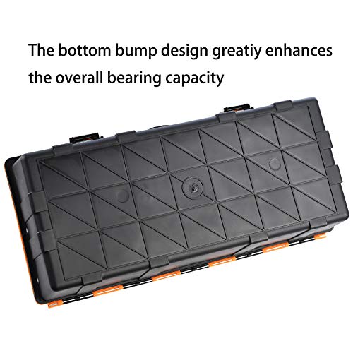 17-Inch Three-Layer Plastic Storage Box Tool Box Sewing Box Organizer, Multipurpose Organizer and Portable Storage Case for Art Craft and Cosmetic (Style B)