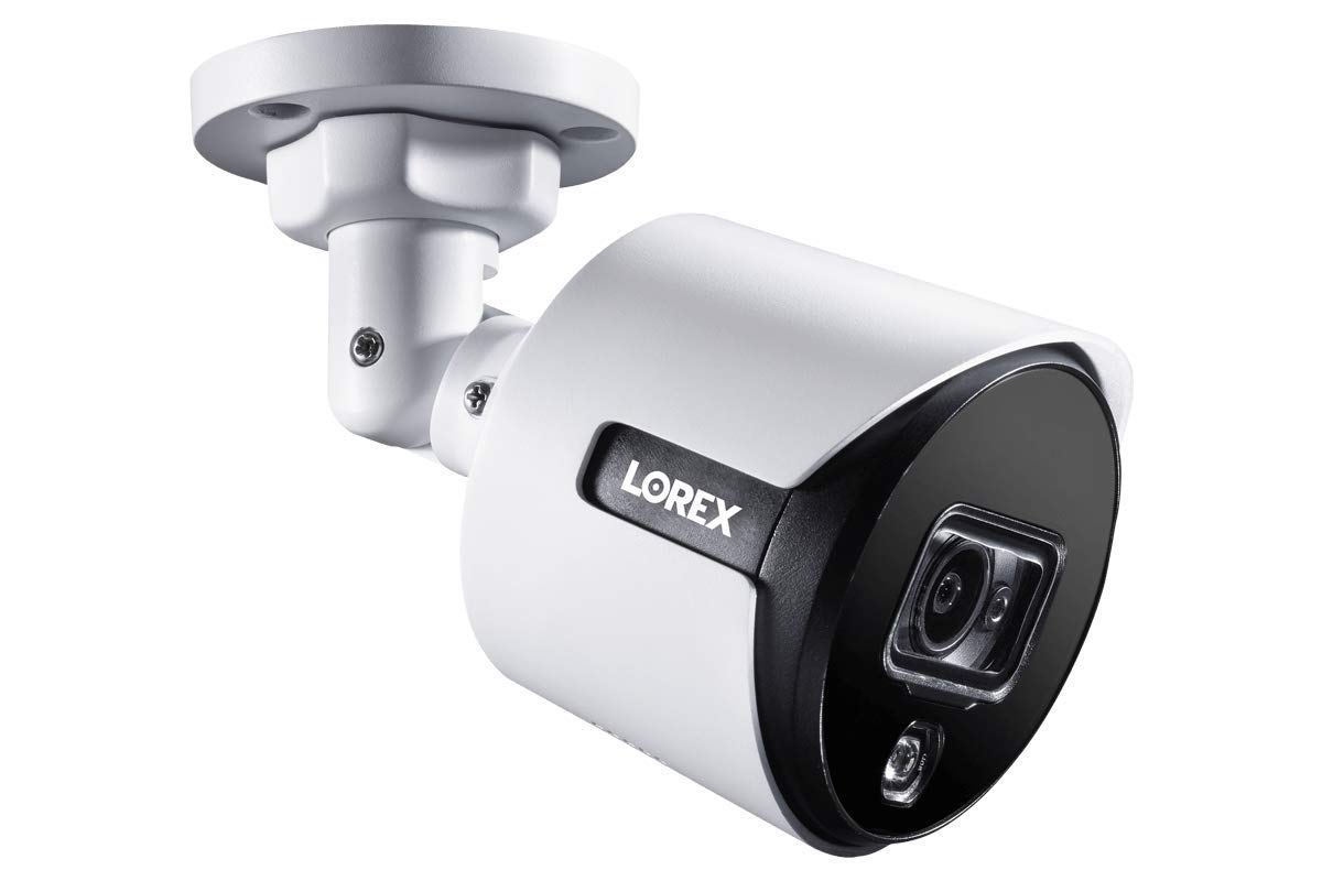 Lorex 4K Indoor/Outdoor Analog Wired Security Camera System, Ultra HD Bullet Cameras with Motion Detection Surveillance, Color Night Vision & Smart Home Compatibility, 2TB 8 Channel DVR, 8 Cameras
