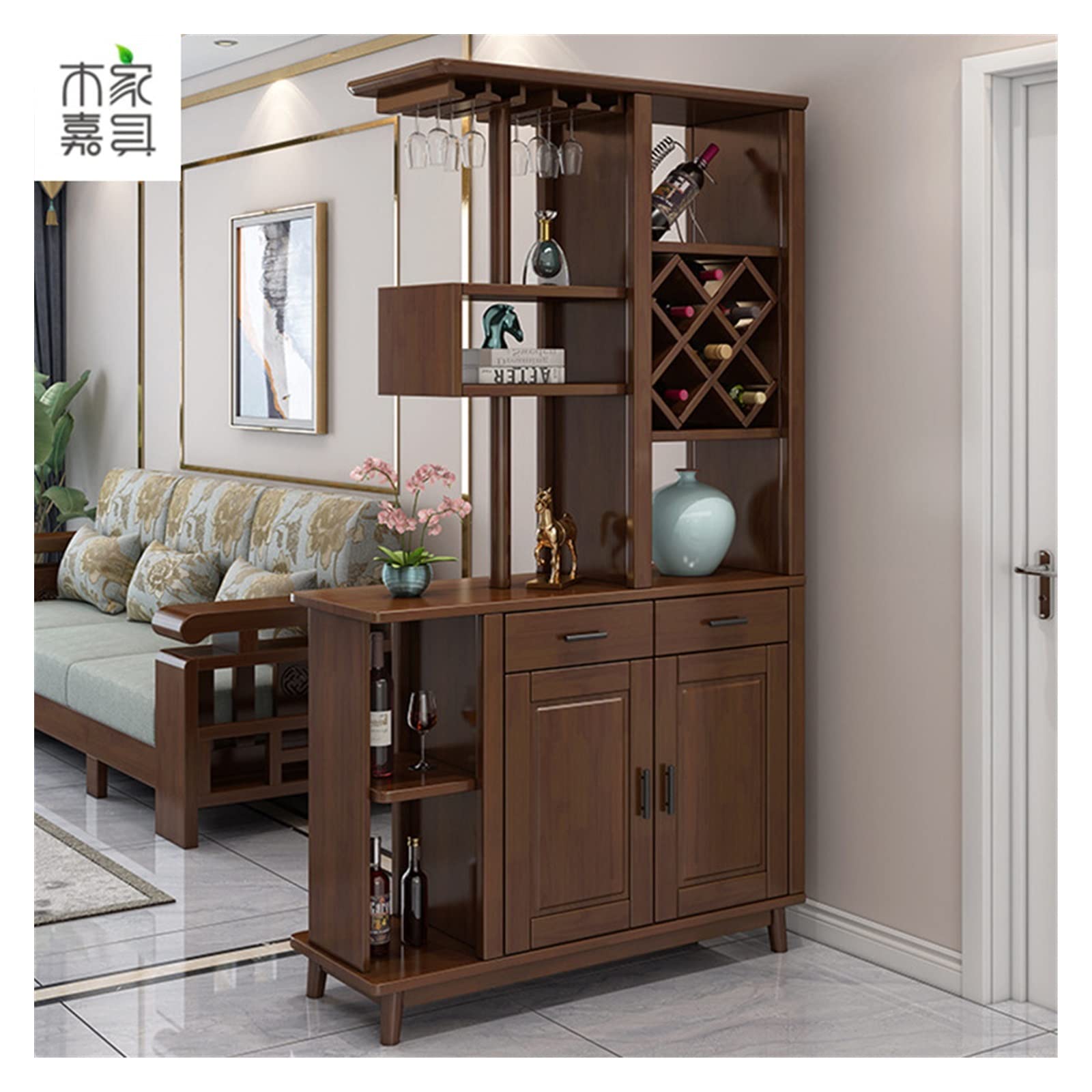 VejiA Shoes Rack Living Room partition Cabinet entryway Shoe Cabinet Entry Screen Double-Sided Storage Cabinet Shelf Shoe Shelf