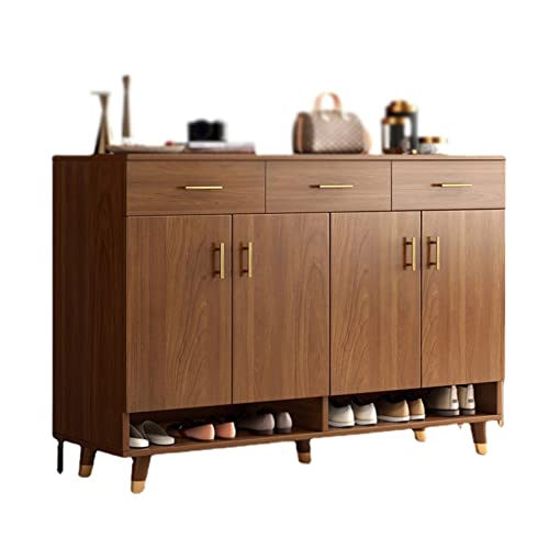 HALOU Shoe Cabinet Home Entry Door Outside The Home Balcony Foyer Large Capacity Storage Locker Shoe Rack (Color : D, Size : 100 * 60 * 32cm)