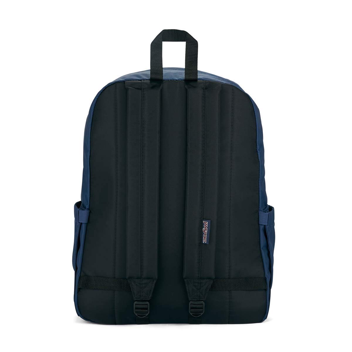 JanSport Double Break Backpack – 15-inch Padded Laptop Compartment, Dual Water Bottle Pockets, Internal Organizer, Large Main Compartment, Navy