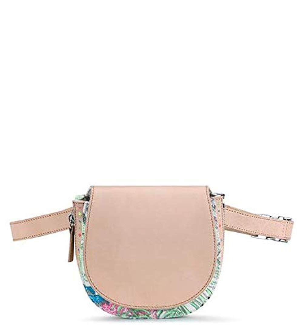 Sakroots Womens Seni Saddle Bag, Latte Waterfall
