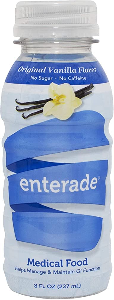 enterade AO 24 Bottles Orange and Vanilla Bundle, Specially Formulated to Reduce Treatment GI Side Effects, 8oz Orange (1 Pack of 12) + 8oz Vanilla (1 Pack of 12)