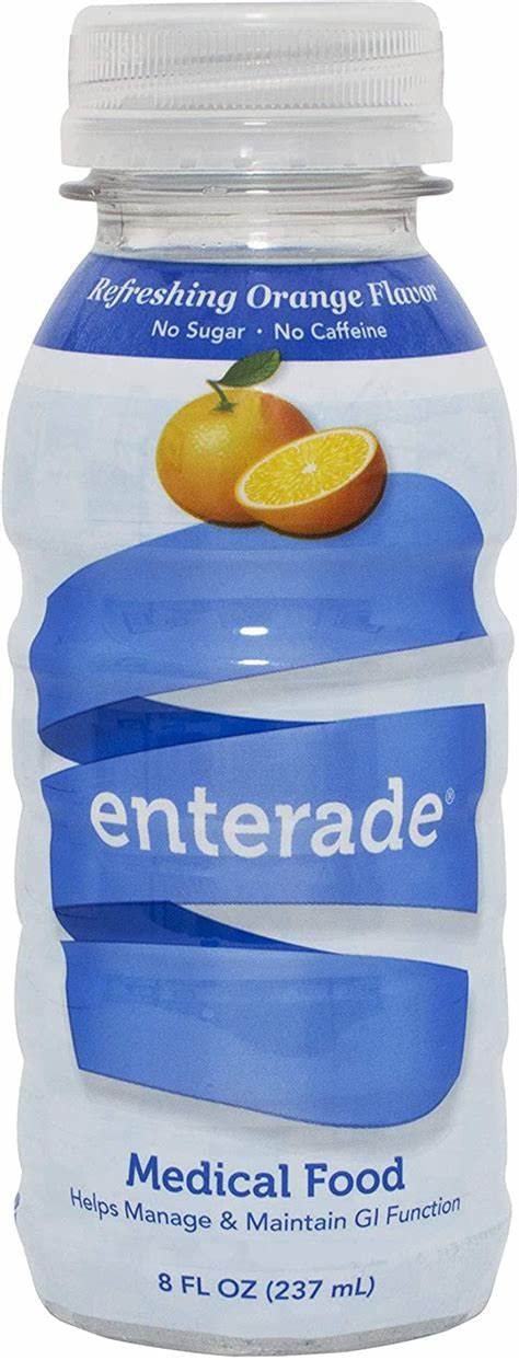 enterade AO 24 Bottles Orange and Vanilla Bundle, Specially Formulated to Reduce Treatment GI Side Effects, 8oz Orange (1 Pack of 12) + 8oz Vanilla (1 Pack of 12)