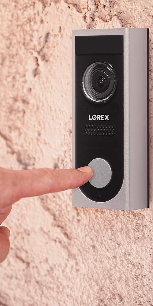 Lorex 1080p Wi-Fi Video Doorbell Security Camera with Motion Detection, Smart Security Lighting, IR Night Vision, Ultra Wide Angle Lens & 2-Way Talk – Includes 16GB SD Card [Requires Wiring]