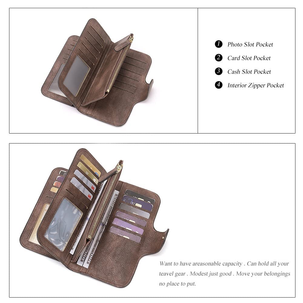 CLUCI Backpack for Women Bundles with Wallet