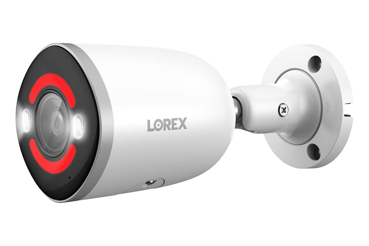 Lorex E895AB 4K Deterrence Bullet AI PoE IP Wired Add-On Security Camera with Smart Security Lighting, Color Night Vision, and Smart Motion Detection Plus, Camera Only (M.) (Renewed)