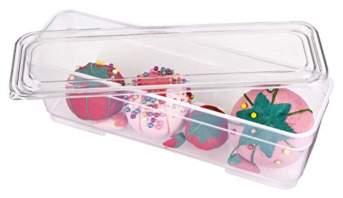 ArtBin 6971AG XL Bins with Lids 4-Pack, [4] Extra Long Art & Craft Organizer Boxes, Clear