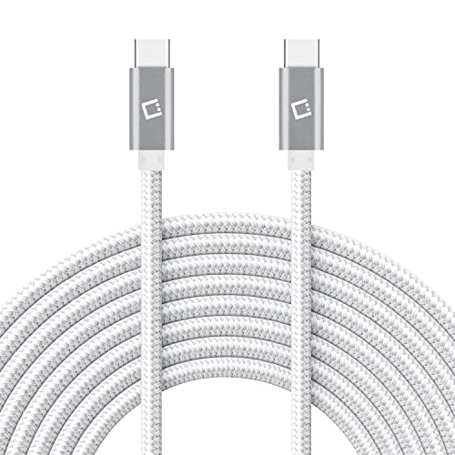 Dual USB-C/PD 60W Fast Charging Cord Compatible with vivo V20 2021 Plus 5Gbps Data Transfer for Power Delivery Hi Capacity Charging (Black)
