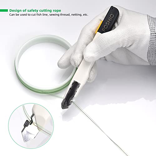 FOSHIO Craft Knife for Art, Craft, Model Making, Auto Locking Retractable Utility Knife with 10PCS Replacement Snap Off Blades 9MM, Box Cutter for Cartons, Cardboard, Leather and Boxes