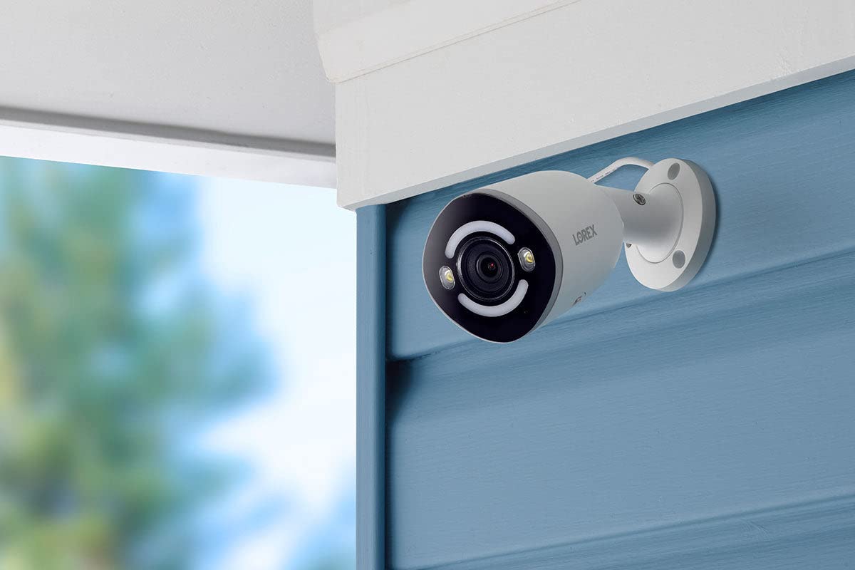 Lorex E895AB 4K Deterrence Bullet AI PoE IP Wired Add-On Security Camera with Smart Security Lighting, Color Night Vision, and Smart Motion Detection Plus, Camera Only (M.) (Renewed)