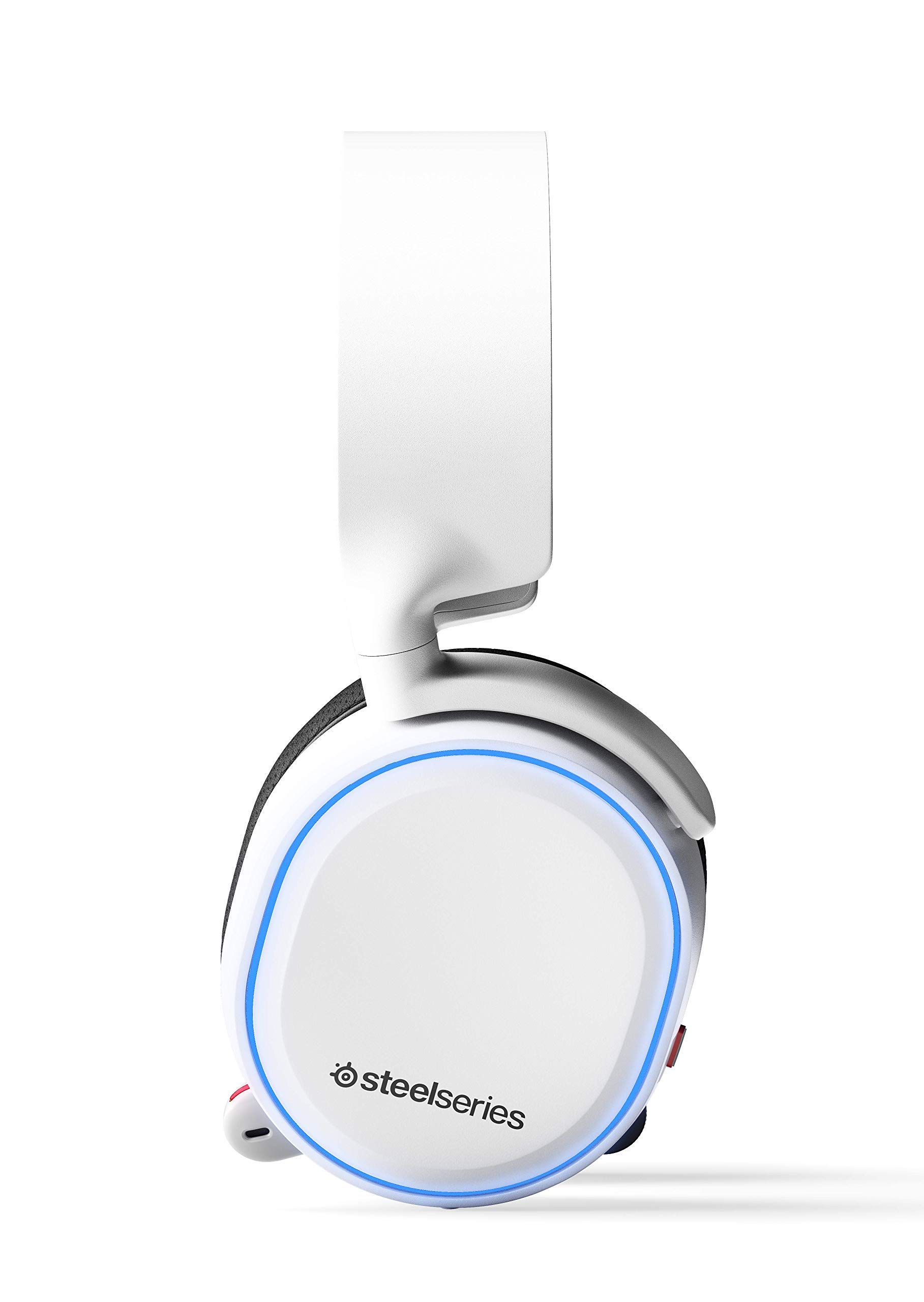 SteelSeries Arctis 5 (2019 Edition) RGB Illuminated Gaming Headset with DTS Headphone:X v2.0 Surround for PC and PlayStation 4 - White (Renewed)