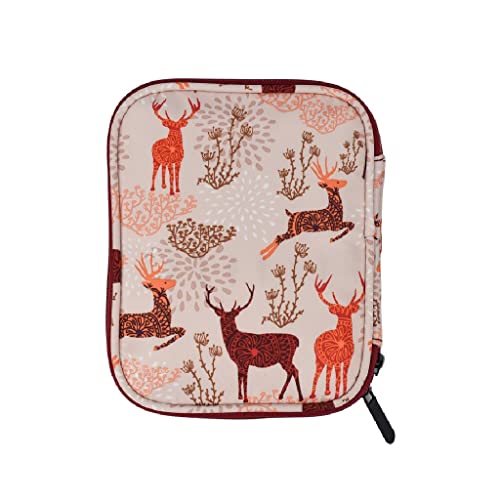 LUKEO Crochet Hook Storage Bag Portable Knitting Yarn Storage Tote Bag for Knitting Needle Sewing Tool Box (Color : E)