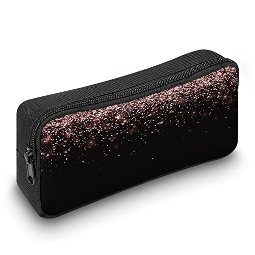 Rose Gold Particles Pencil Case Pencil Pouch Coin Pouch Cosmetic Bag Office Stationery Organizer