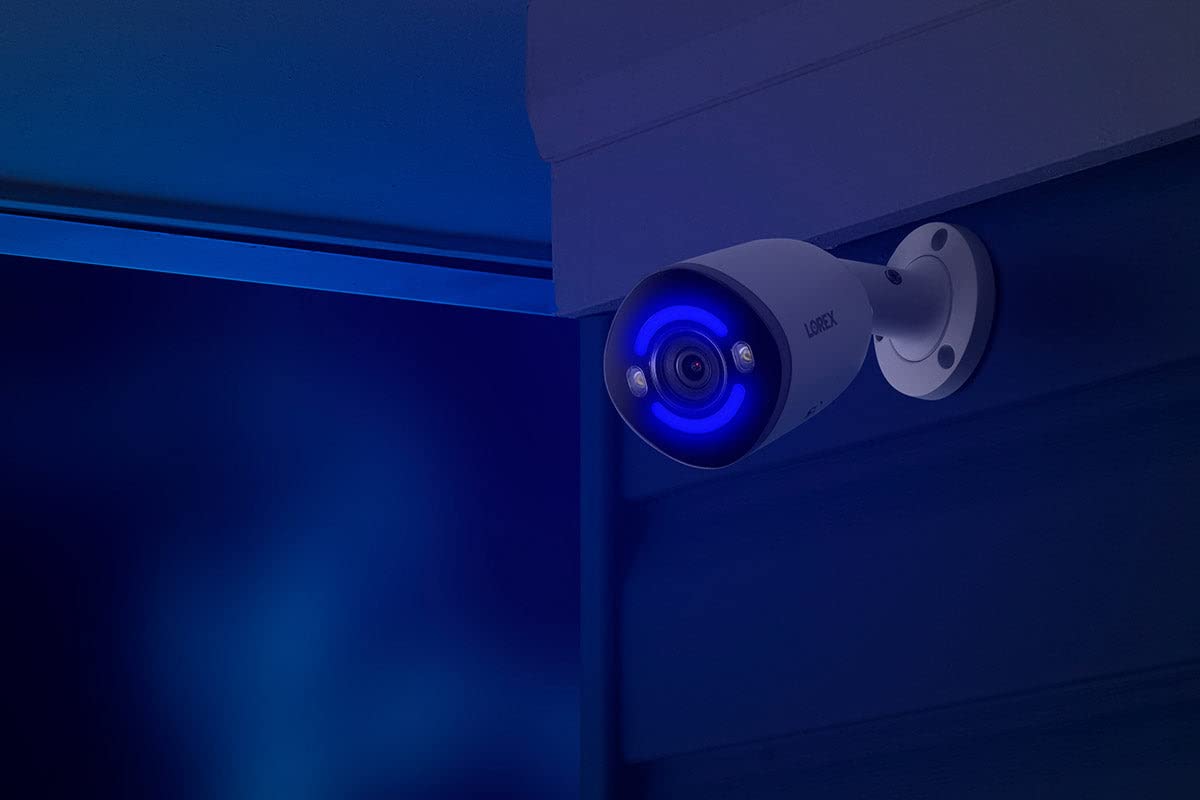 Lorex E895AB 4K Deterrence Bullet AI PoE IP Wired Add-On Security Camera with Smart Security Lighting, Color Night Vision, and Smart Motion Detection Plus, Camera Only (M.) (Renewed)