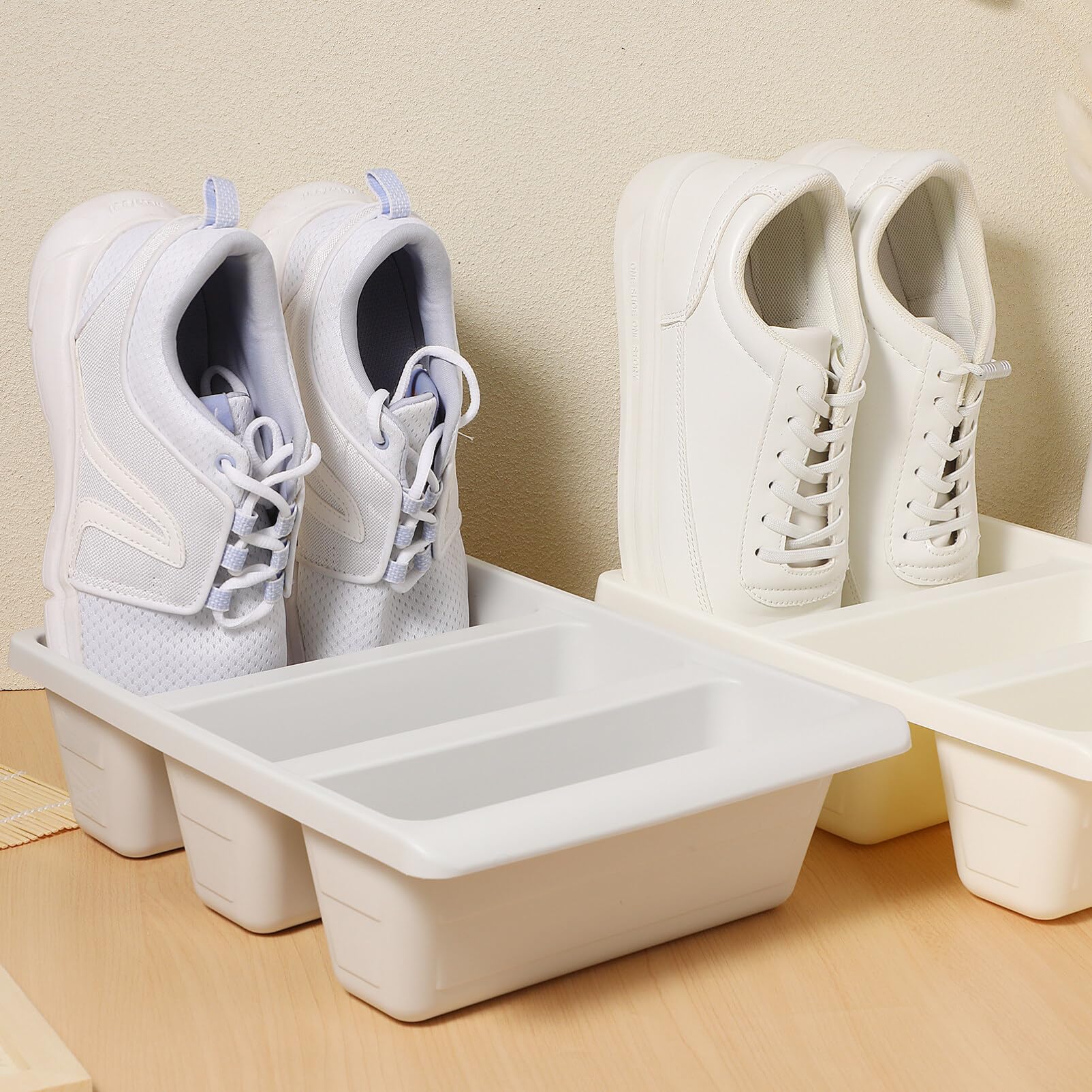 2pcs Storage Shoe Tray Shoes Holder Shoe Rack for Home Shoe Rack Storage Rack Creative Shoe Holder Thickened Shoe Rack Slipper Bracket Shoe Support Simple Shoe Shelf