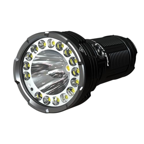 Fenix LR40R V2.0 15,000 Lumen Super Bright Flashlight, USB-C Fast Charging Rechargeable Long Throw Searchlight with Floodlight and Spotlight and Lumentac Organizer